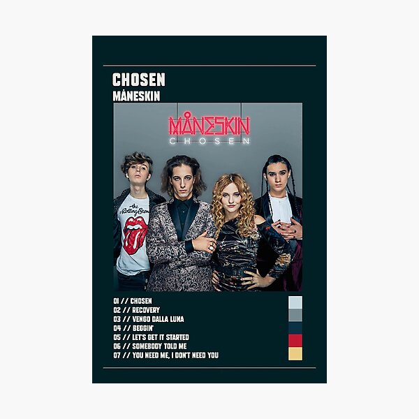 "Maneskin Chosen Album Poster" Photographic Print for Sale by herrypows ...