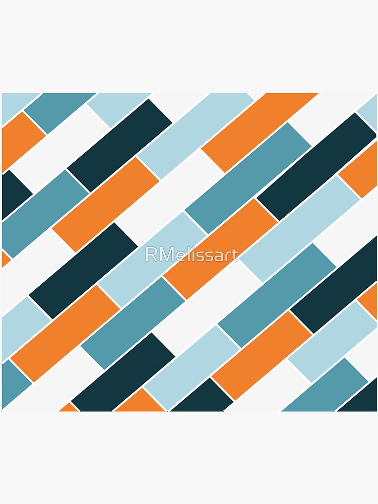 "Color Palette Rectangle Geometric Design " Sticker by RMelissart ...