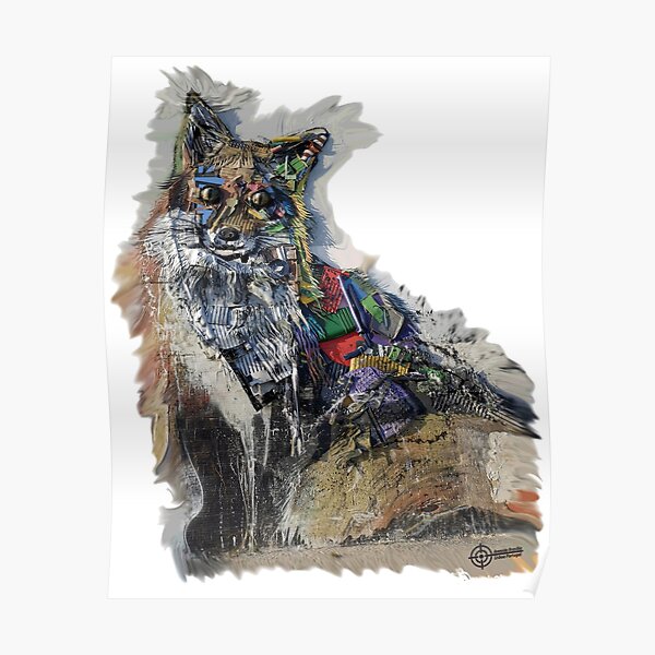 "Portugal Lisbon street art Fox of Lisboa" Poster for Sale by KiffKev ...