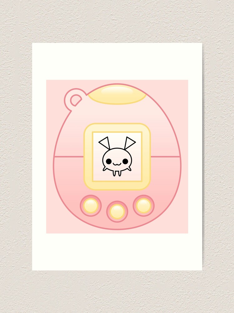 "kawaii pink virtual pet machine" Art Print by kittybox | Redbubble