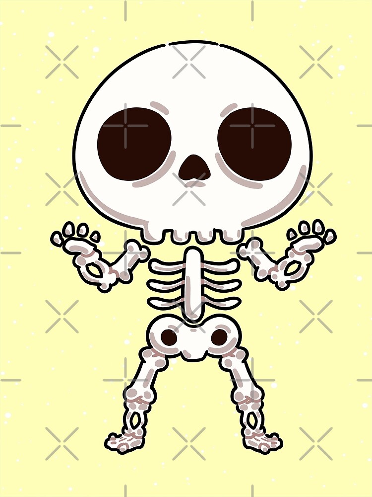 "Chibi Skeleton" Poster for Sale by MissyMooMedia | Redbubble