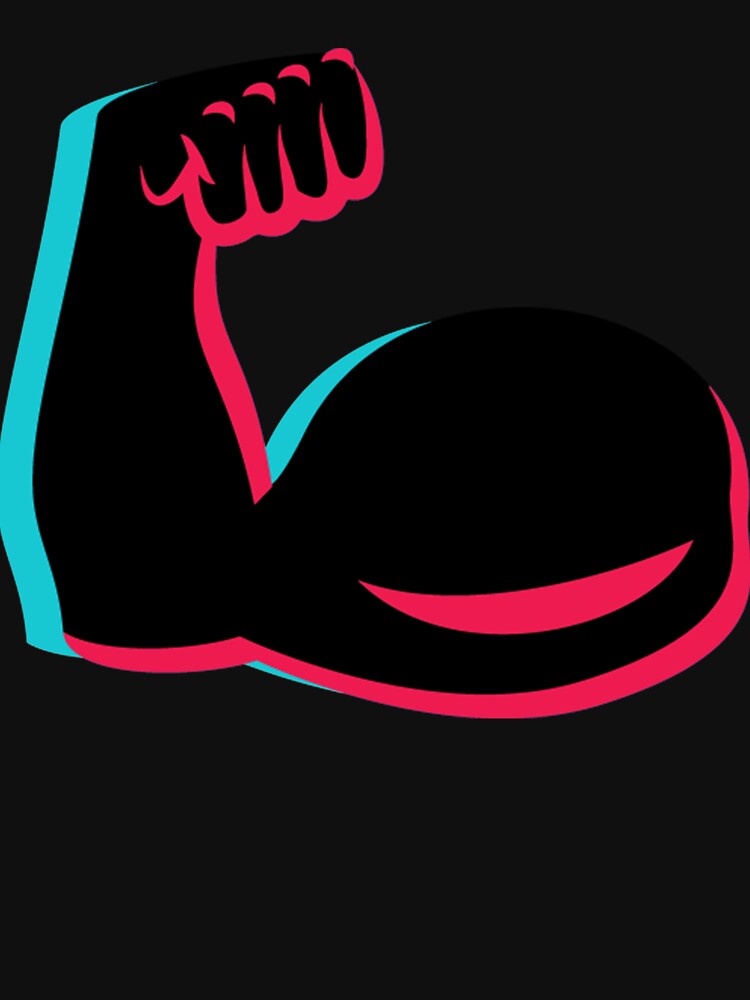 Tiktok Viral TikTok Muscles Emoji Smiley T-Shirt Tiktok Viral TikTok Muscles Emoji Smiley T-Shirt