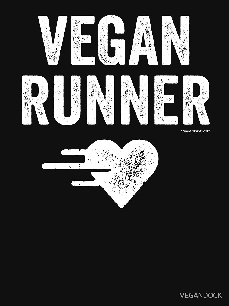 "Vegan Runner T-Shirt" T-shirt for Sale by VEGANDOCK | Redbubble ...
