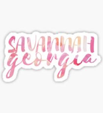 Savannah Georgia Stickers | Redbubble