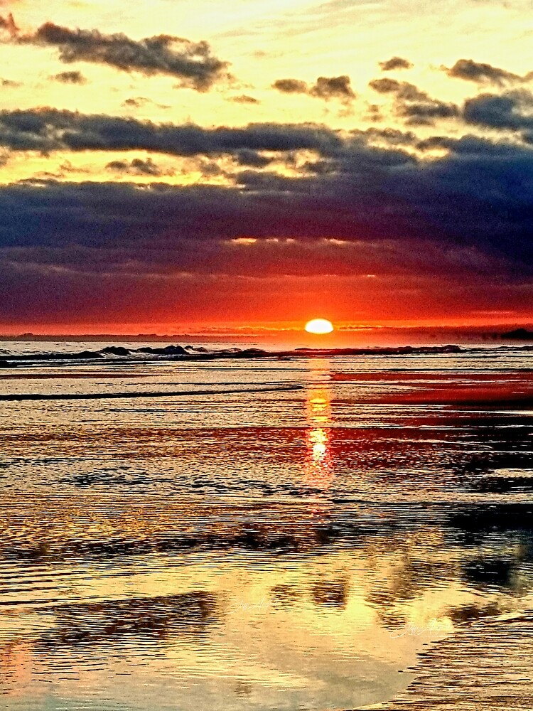 "RED HORIZON SUNRISE" Poster by SteffiAugust | Redbubble
