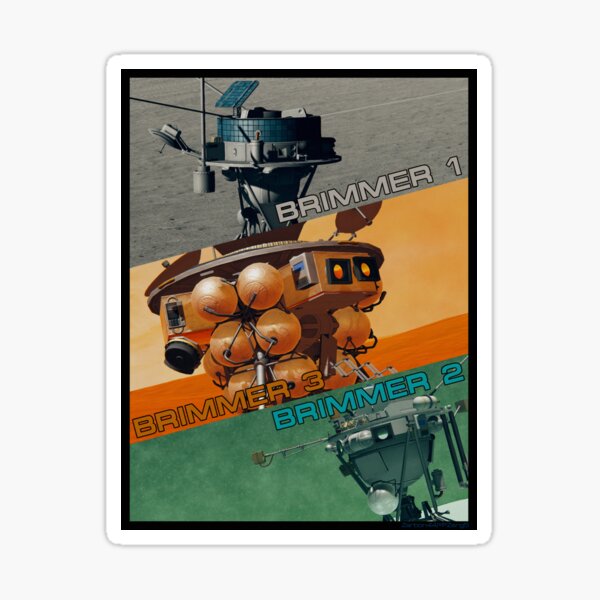 "KSP "Brimmer" Landers" Sticker for Sale by Zarbon44 | Redbubble