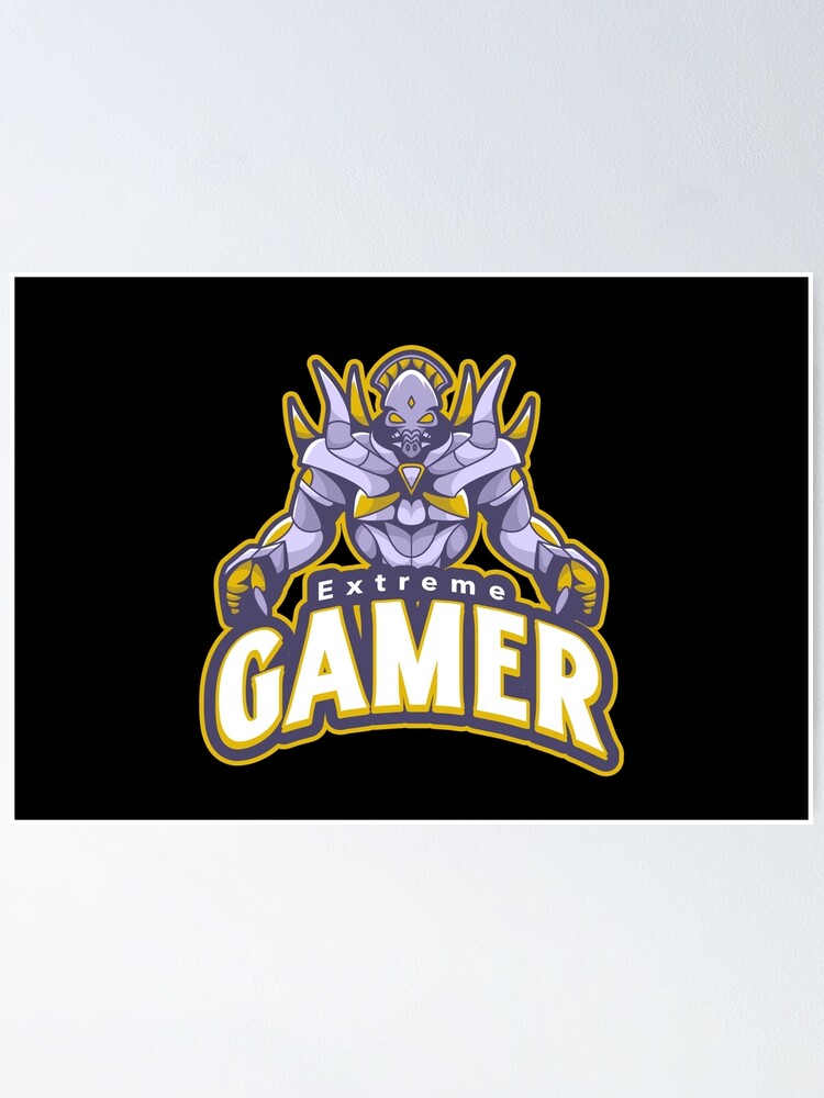 "Extreme Gamer with Alien Warrior" Poster for Sale by PRIVARSHU | Redbubble
