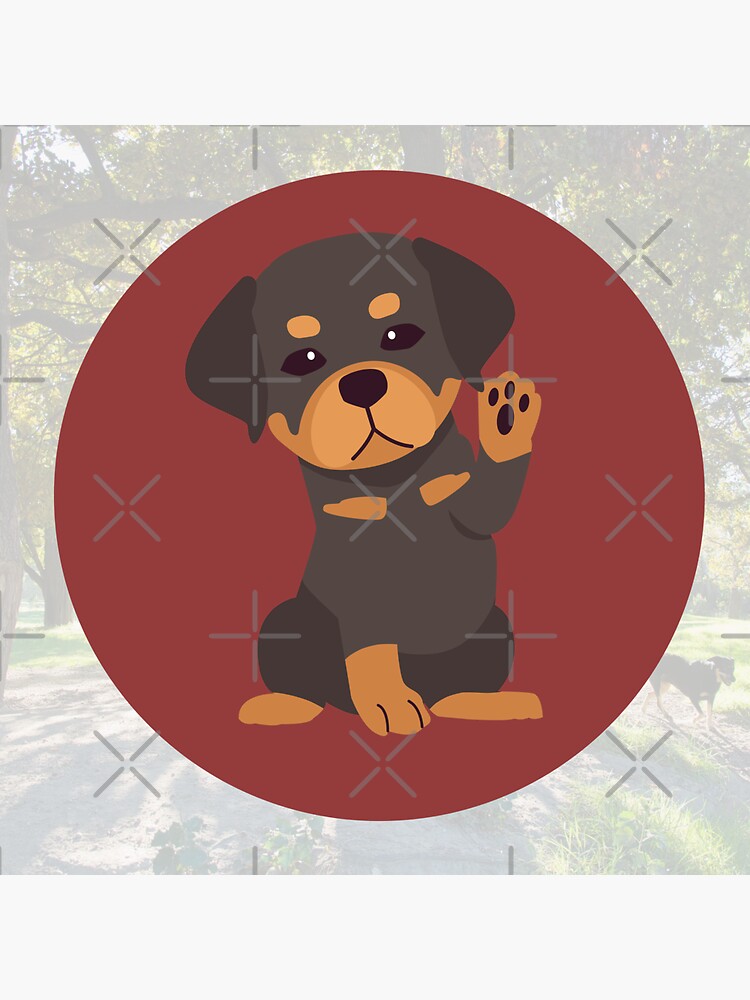 "Brindle Rottweilers / Red Brindle Rottweiler Puppies " Sticker for ...