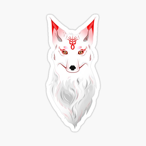 "Nine tailed fox" Sticker for Sale by DRAGORUS | Redbubble