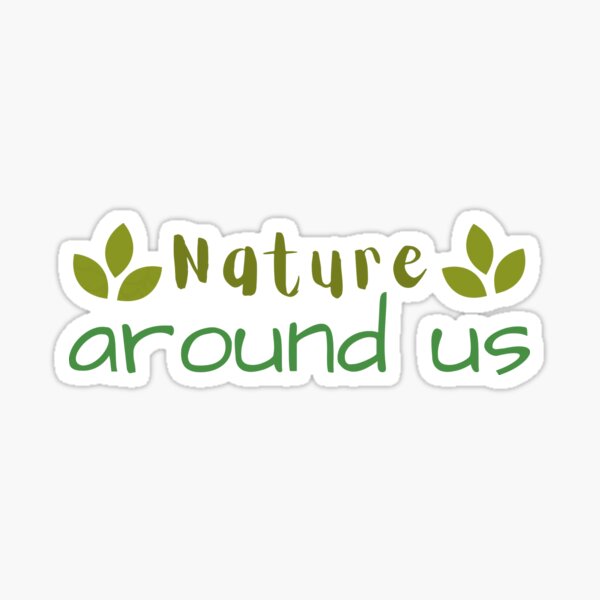 "Nature around us - green" Sticker for Sale by TADESIGNS12 | Redbubble