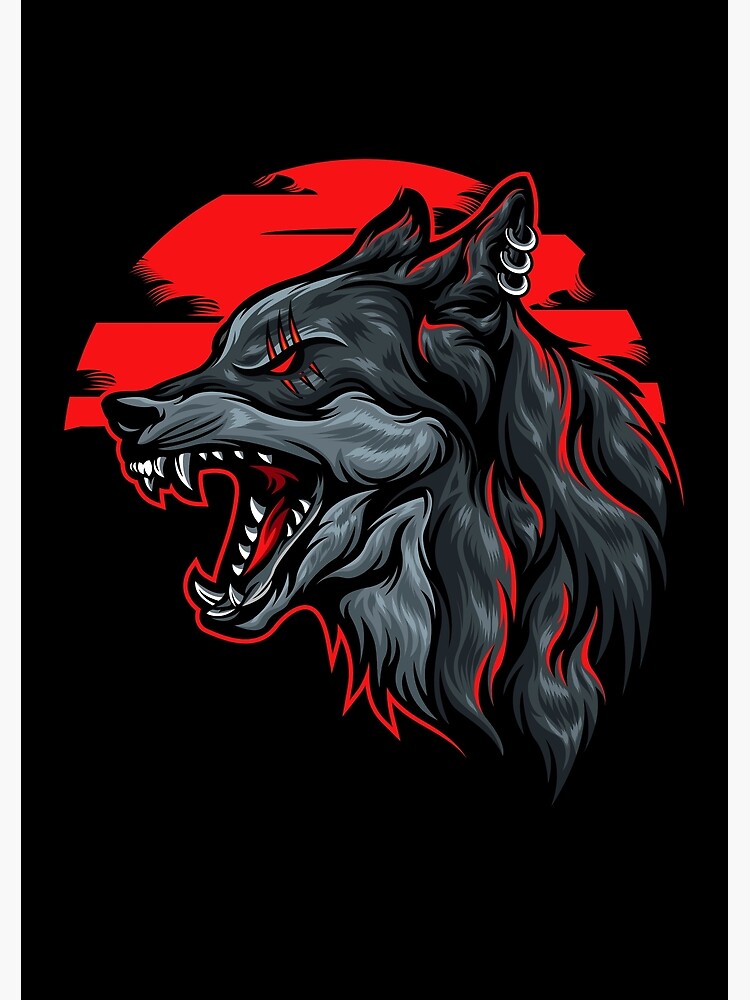 "Scar Wolf" Poster for Sale by D3monic | Redbubble