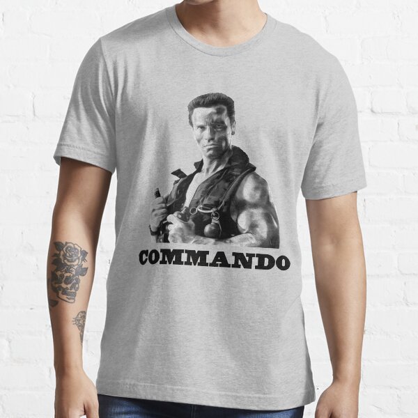 "Commando" T-shirt for Sale by ckdexter | Redbubble | arnold ...