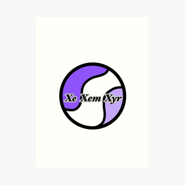 "Xe/Xem/Xyr Pronoun Flag Badge" Art Print for Sale by mcra-ig | Redbubble