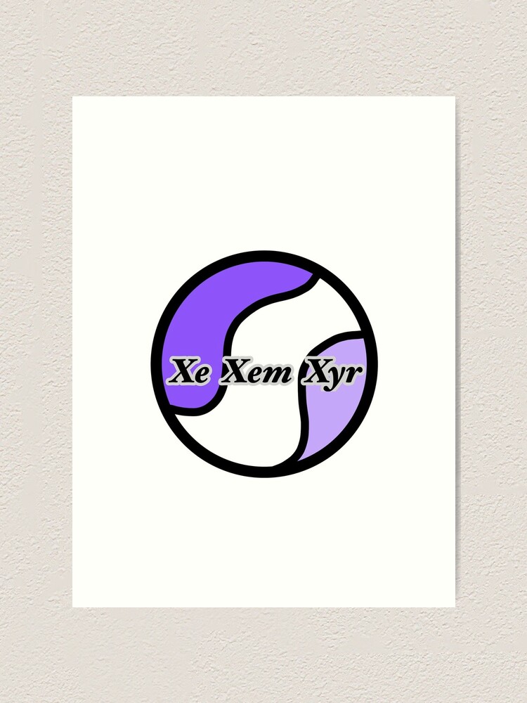 "Xe/Xem/Xyr Pronoun Flag Badge" Art Print for Sale by mcra-ig | Redbubble