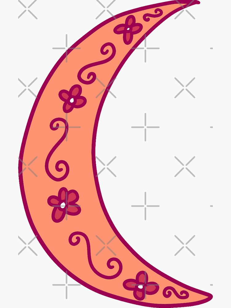 "Elegant Moon" Sticker for Sale by SaradaBoru | Redbubble