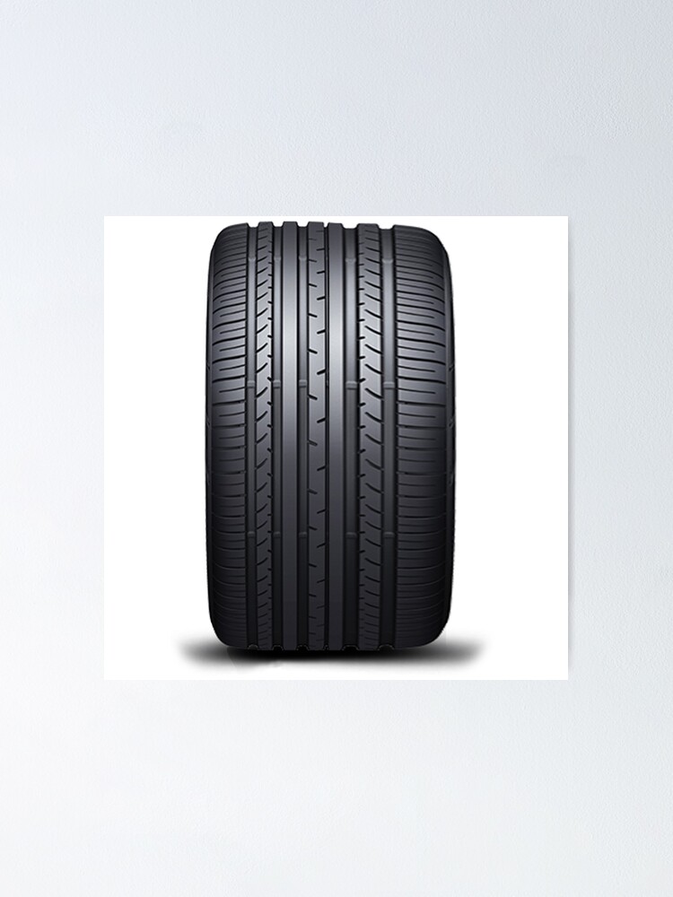 "car tire frame engraving new idea modern Black Color road" Poster for ...