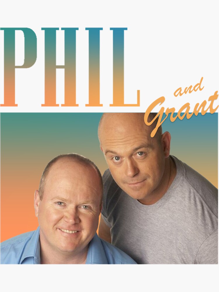 "Phil and Grant Mitchell " Sticker for Sale by digitalcorpsez | Redbubble