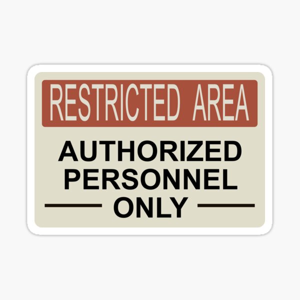 "TF2 Restricted area" Sticker for Sale by Loadout | Redbubble