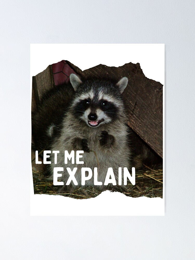 "Let Me Explain" Poster for Sale by T-Hand141Hmstd | Redbubble