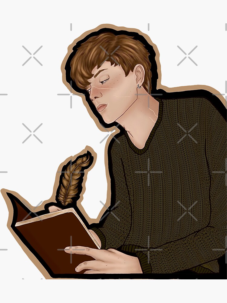 "Remus drawing" Sticker by mxdddyy | Redbubble
