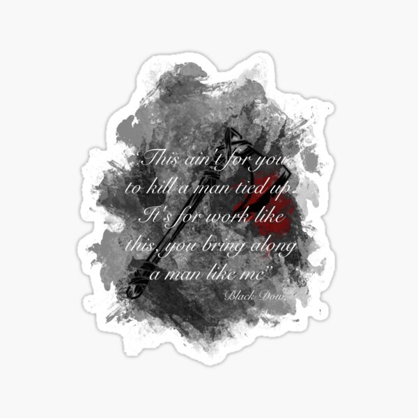 "Black Dow" Sticker for Sale by PuddleDuk | Redbubble