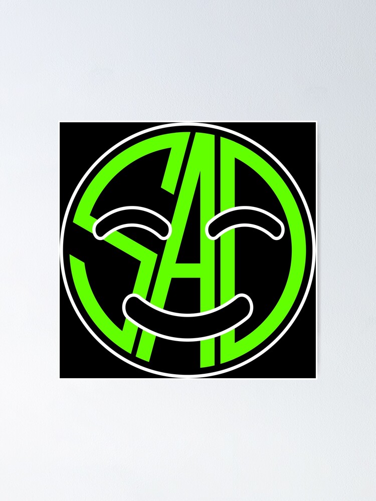 "Very Happy but sad green" Poster for Sale by Reang | Redbubble