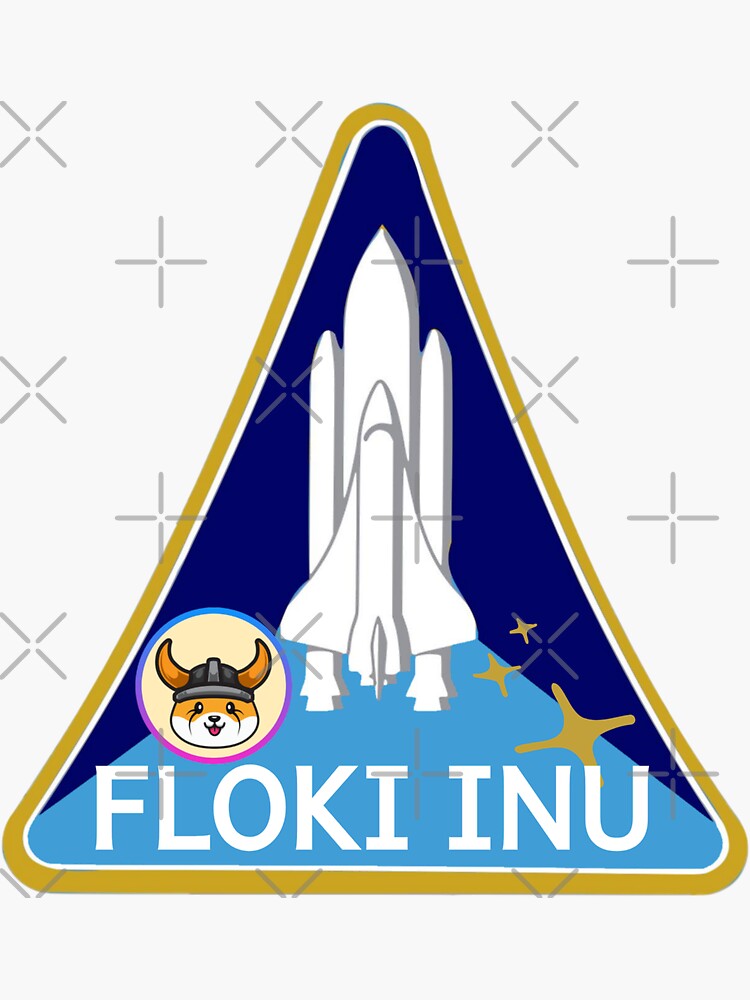 "Floki Inu to the Moon" Sticker for Sale by CryptoRedbubble | Redbubble