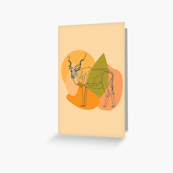 "Addax abstract line art colored background wildlife, wild animals art ...