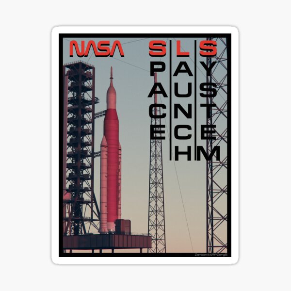 "Space Launch System KSP Poster" Sticker by Zarbon44 | Redbubble
