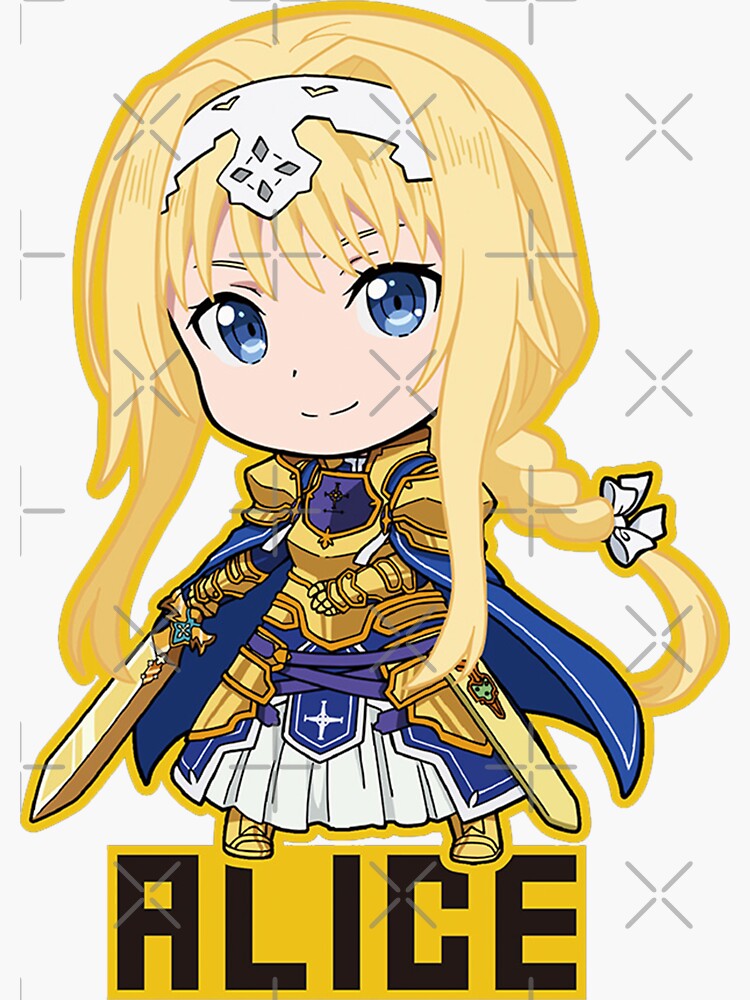 "Chibi Alice - Sword Art Online" Sticker for Sale by rinbi | Redbubble