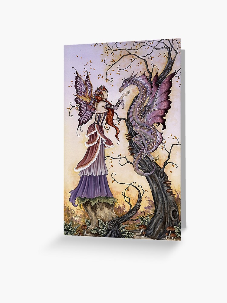 "The Dragon Charmer" Greeting Card for Sale by AmyBrownArt | Redbubble