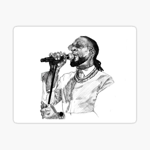 "Burna Boy" Sticker for Sale by aasthaxart | Redbubble