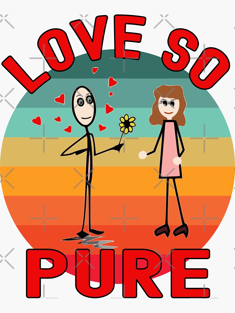 "True Love So Pure [ Couple In Love ]" Sticker for Sale by bluefalcon78 ...