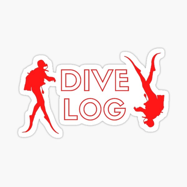 "Diving log" Sticker for Sale by afrara674 | Redbubble
