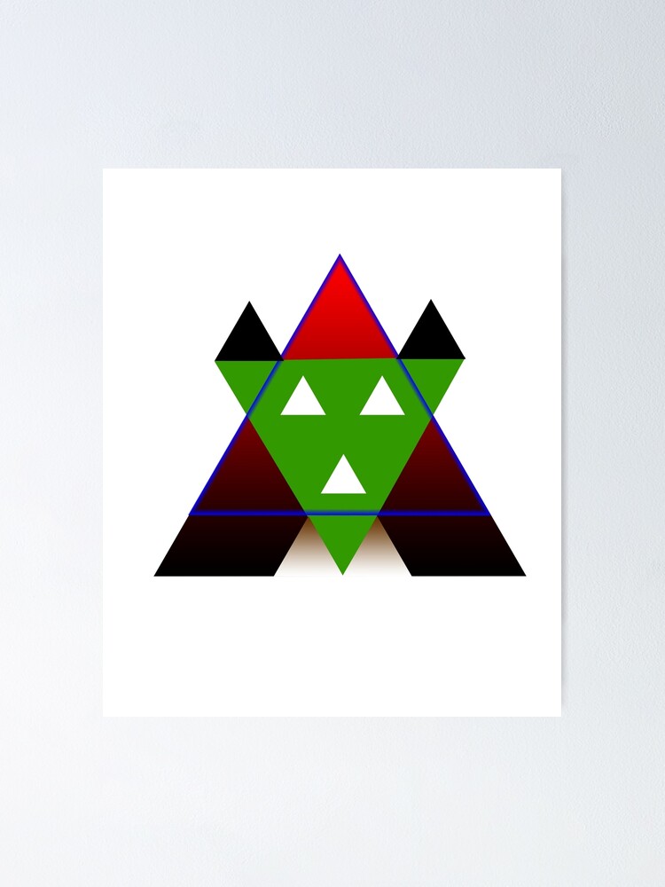 "Big triangle of small triangle" Poster for Sale by zayanonline | Redbubble