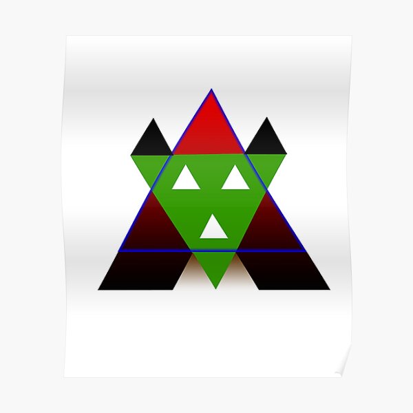 "Big triangle of small triangle" Poster for Sale by zayanonline | Redbubble