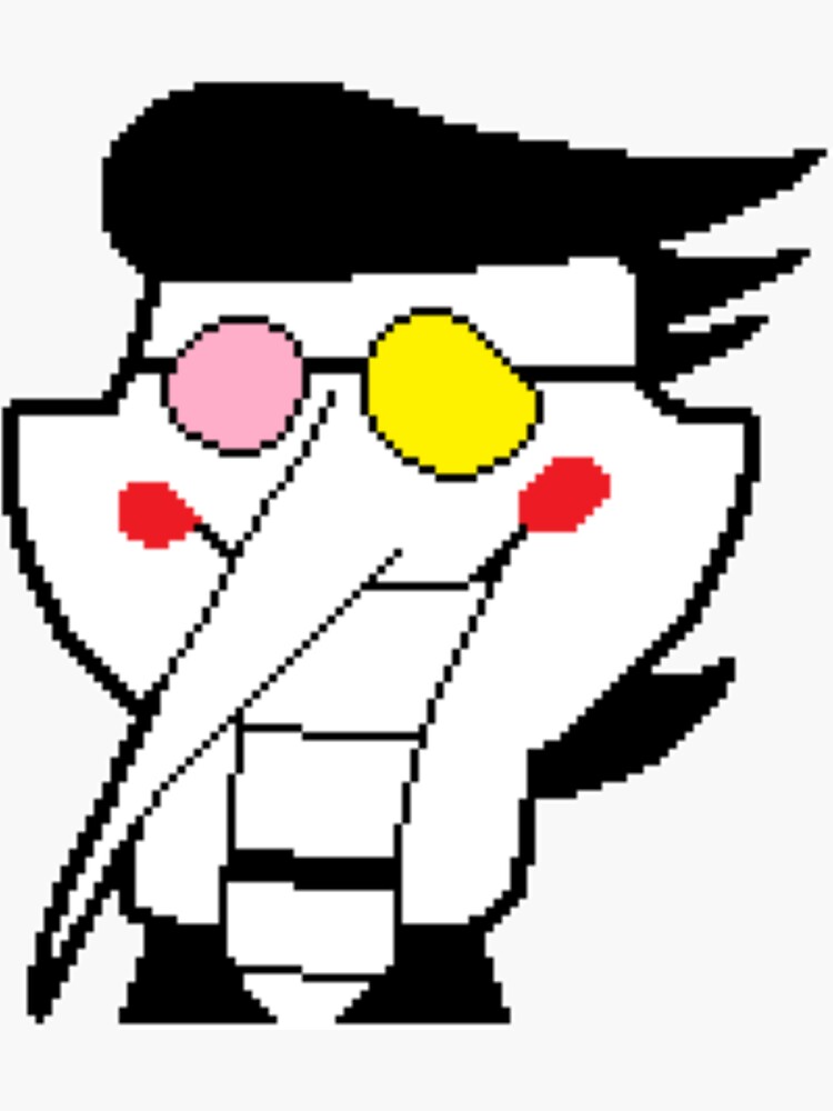 "Spamton Shop Sprite Deltarune" Sticker for Sale by Cheesefather ...