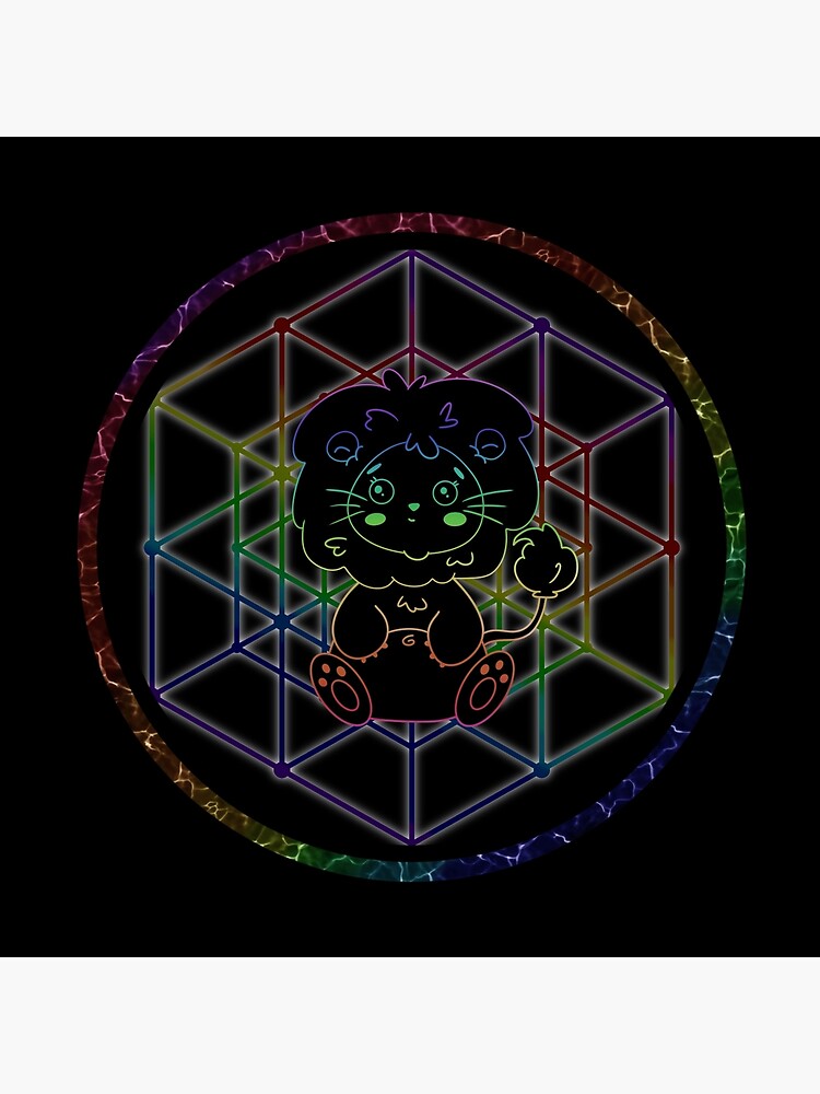 "Leo Lion Sacred Geometry " Poster for Sale by Kokosorrel | Redbubble