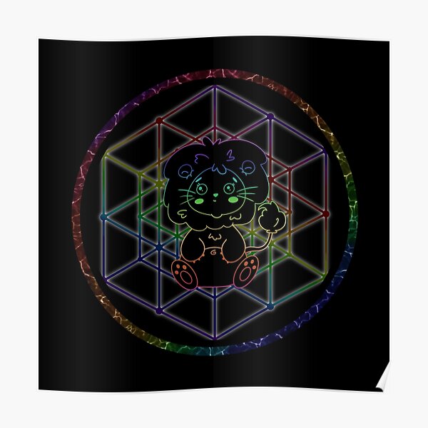 "Leo Lion Sacred Geometry " Poster for Sale by Kokosorrel | Redbubble