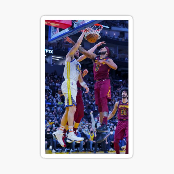"Klay Thompson Posterized Dunk #11" Sticker for Sale by RobertKingART ...