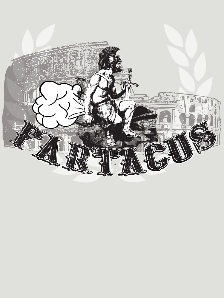 "Fartacus - Cool Funny Farting Vintage Fart Champ Shirts" T-shirt for ...