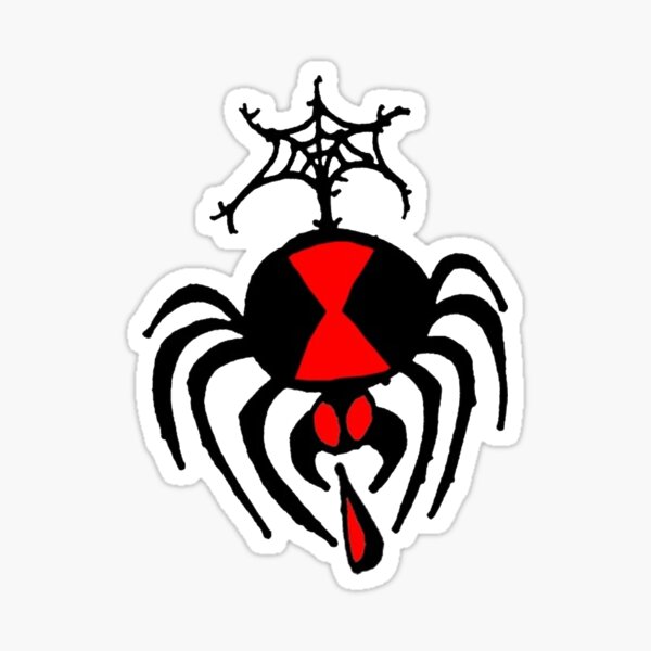 "Spider Gang Logo Design" Sticker for Sale by Rhys Williams | Redbubble