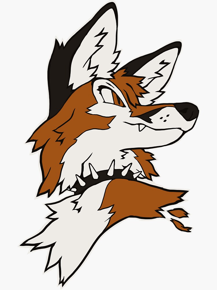 "Punk Fox" Sticker by psychedsnow | Redbubble