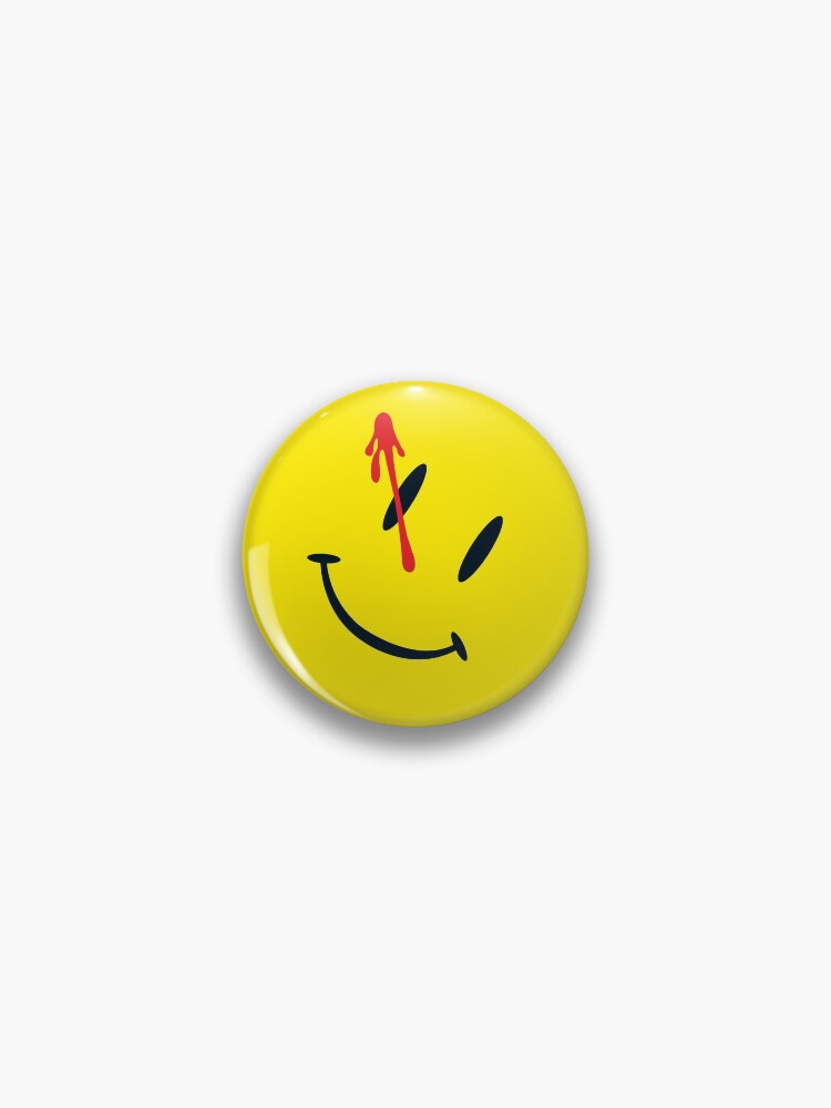 "Watchmen Smiley Face" Pin for Sale by Mack92 | Redbubble