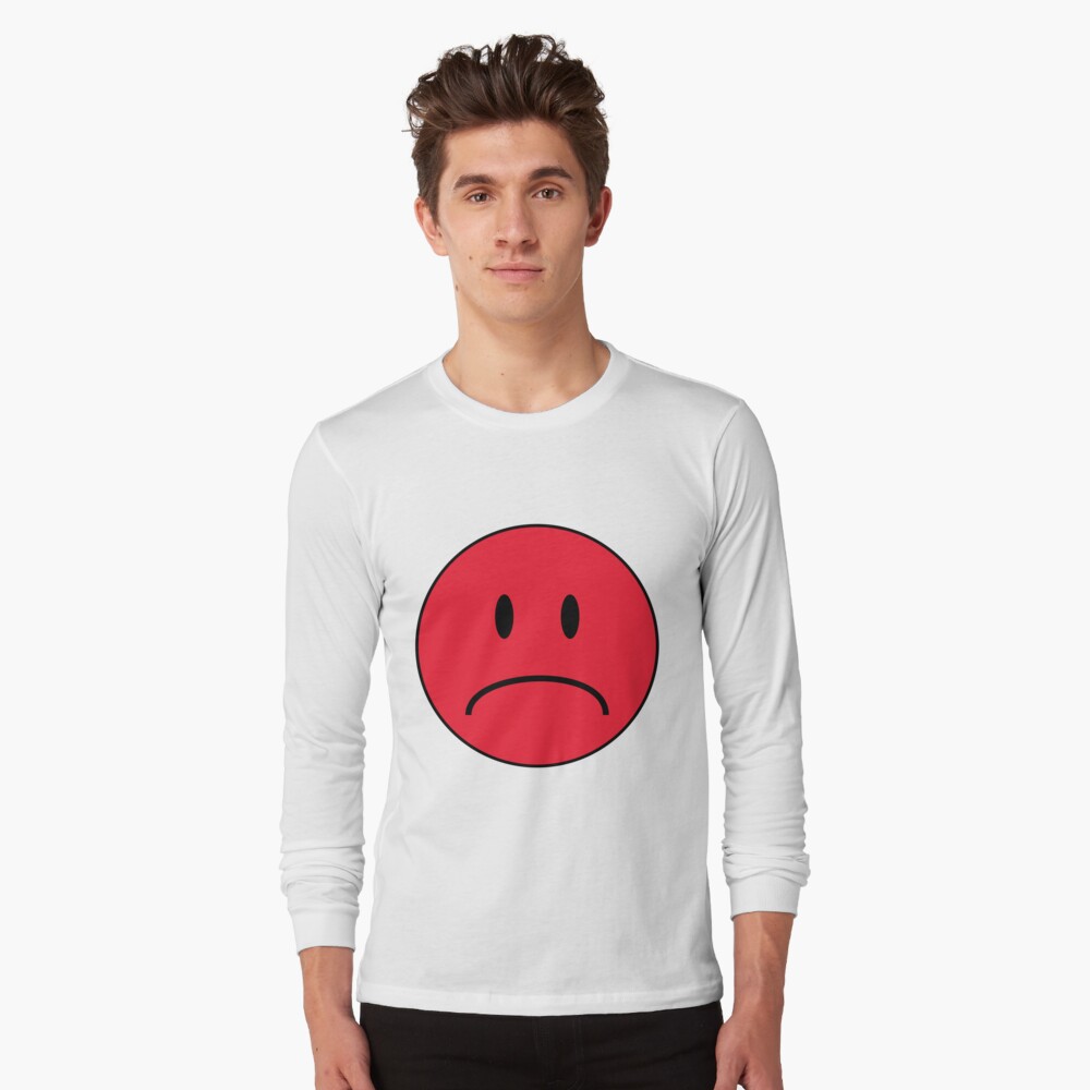 "Red sad face" Poster for Sale by BunnyMaelstrom | Redbubble
