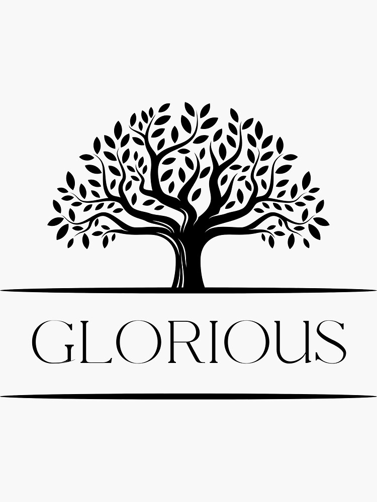 "Glorious Tree" Sticker for Sale by DesignBarbu | Redbubble