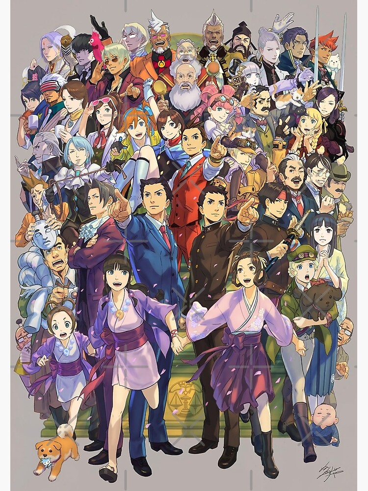 "Ace Attorney 20th Anniversary" Art Print by Ryudesigns | Redbubble
