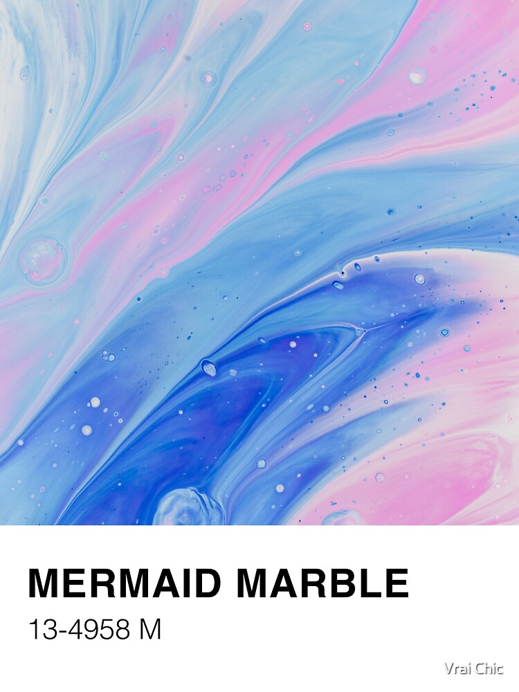 "Mermaid Marble Paint Swatch Hipster/Trendy/Tumblr Meme" Sticker for ...