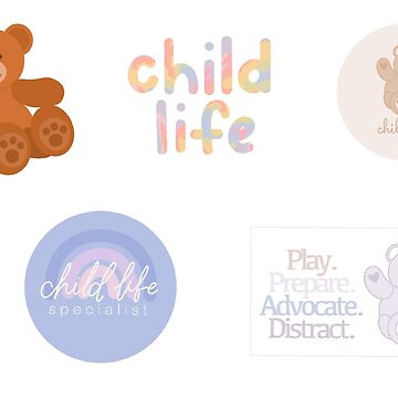 "6 PACK - CHILD LIFE misc 1" Sticker for Sale by Tia Blodgett | Redbubble