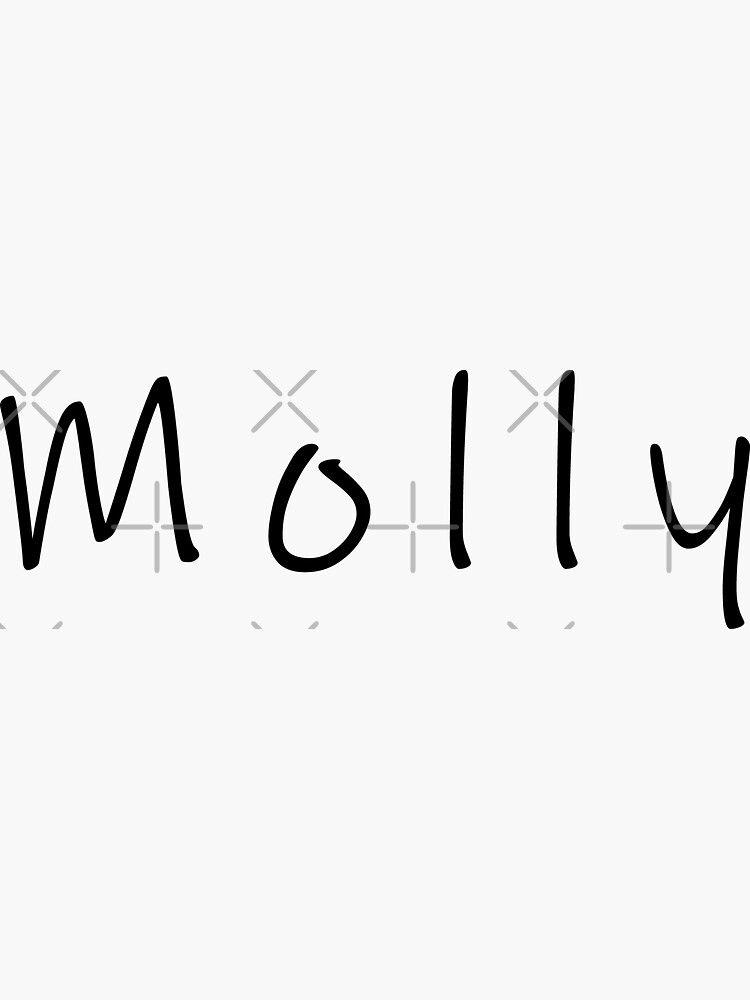 "Molly name" Sticker by gmstockstudio | Redbubble